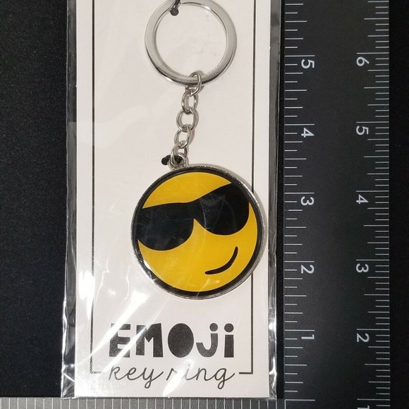 Emoji | Design | New 2 Emoji Key Ring In Face With Sunglasses | Poshmark